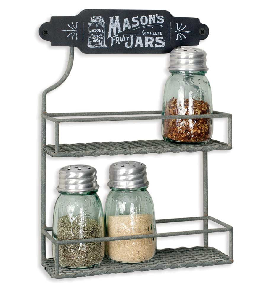 MASON JAR SPICE RACK